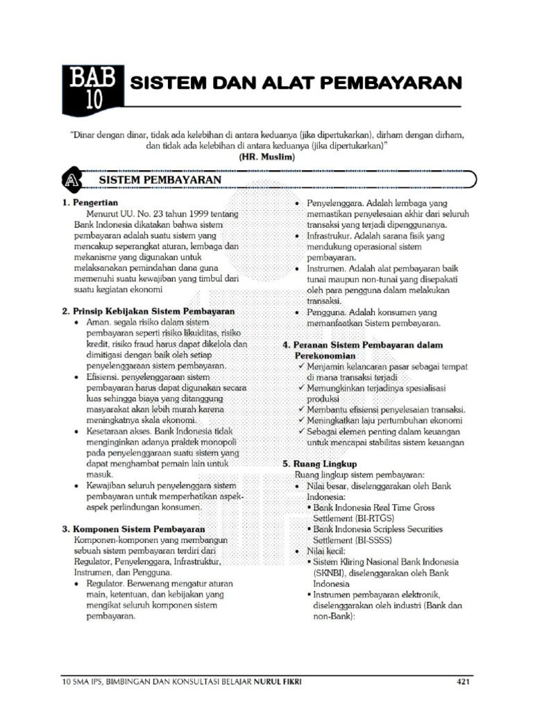 Acc Cetak - Bab 10 Sistem Dan Alat Pembayar | PDF