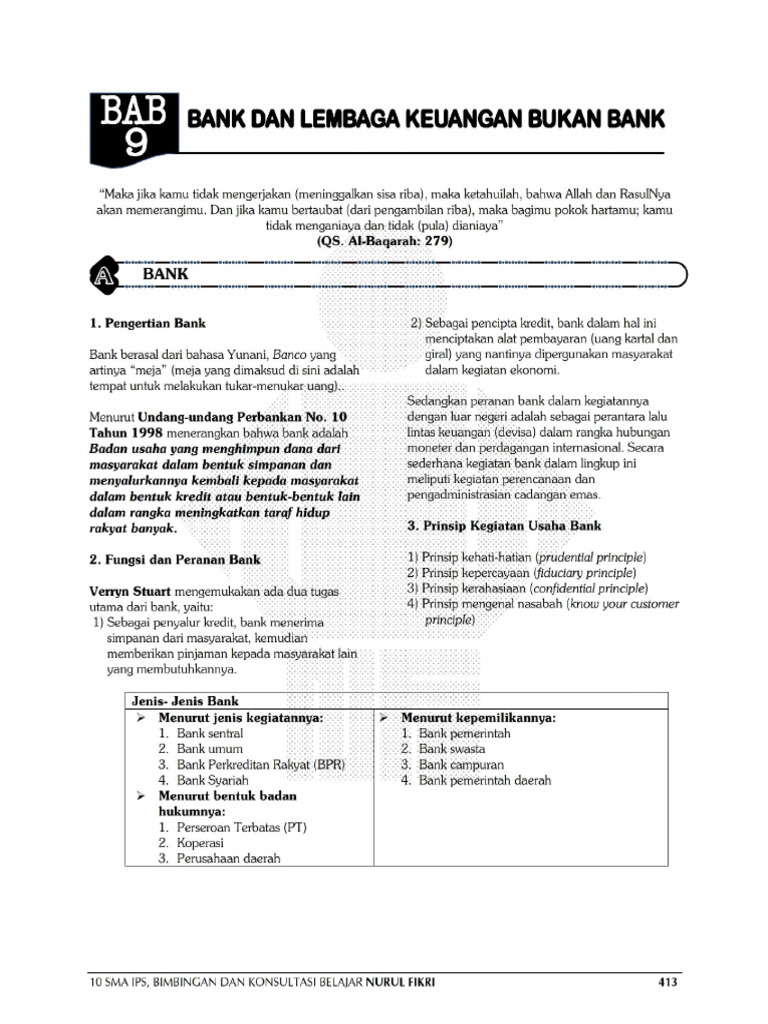 Acc Cetak - Bab 9 Bank Dan Lembaga Keuangan | PDF