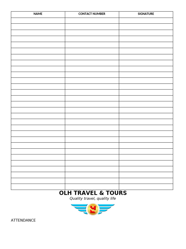 OLH Attendance | PDF