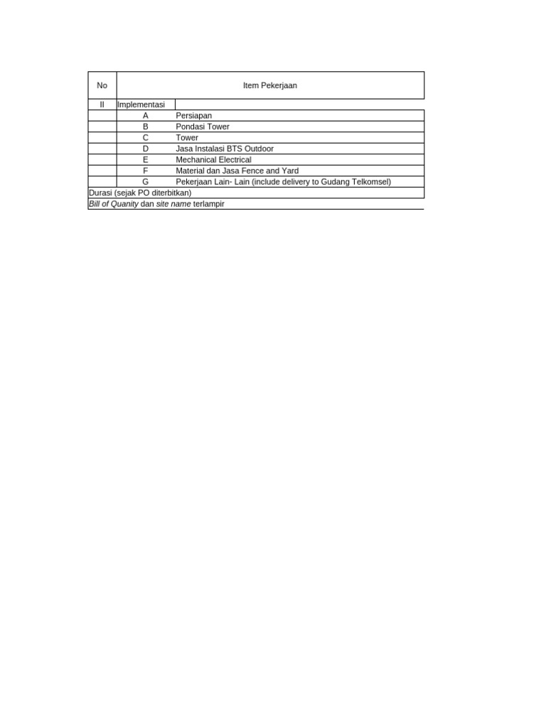 Lampiran RFI & RFQ Permanenisasi Guyed Mast - IPMS | PDF | Radio Technology | Manufactured Goods