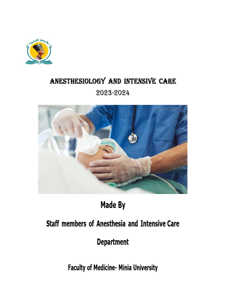 Anaesthesiology and IC Book 2024 | PDF | Anesthesia | Informed Consent