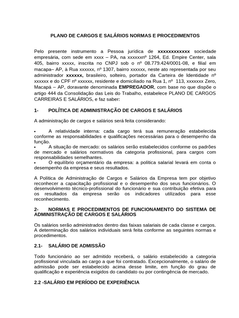 Minuta PCCS | PDF | Gestão de recursos humanos | Contador