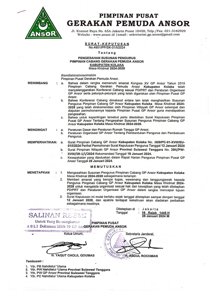 SK Ansor Kolaka | PDF