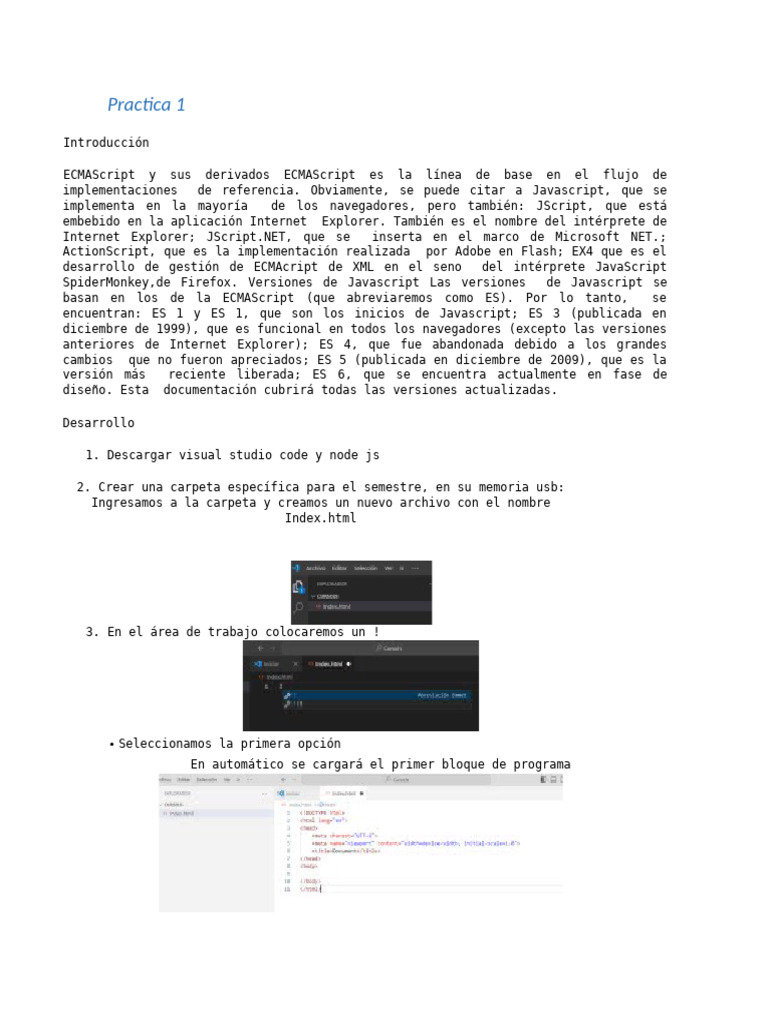 Practica 1 | PDF | Script Java | explorador de Internet