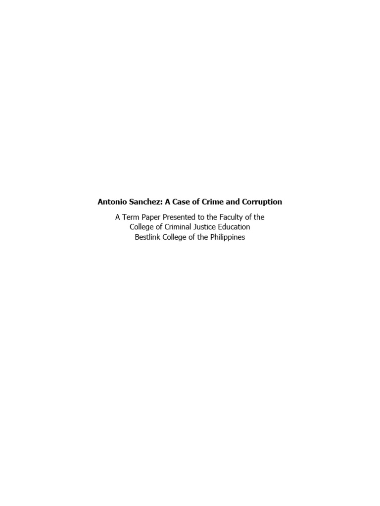 Antonio Sanchez Case Study | PDF | Prejudice (Legal Term) | Police
