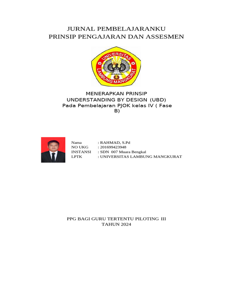 Menerapkan Prinsip Understandin by Desain - Rahmad | PDF