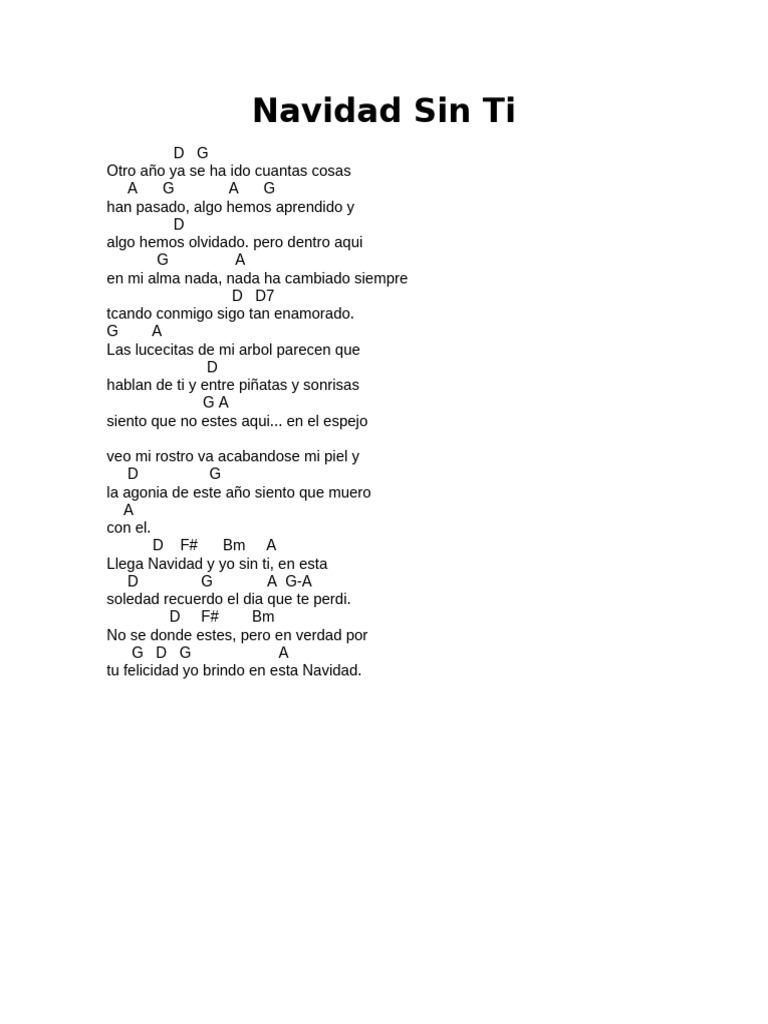 Navidad Sin Ti | PDF