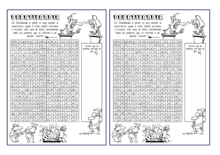 Sopa de Letras Debate | PDF