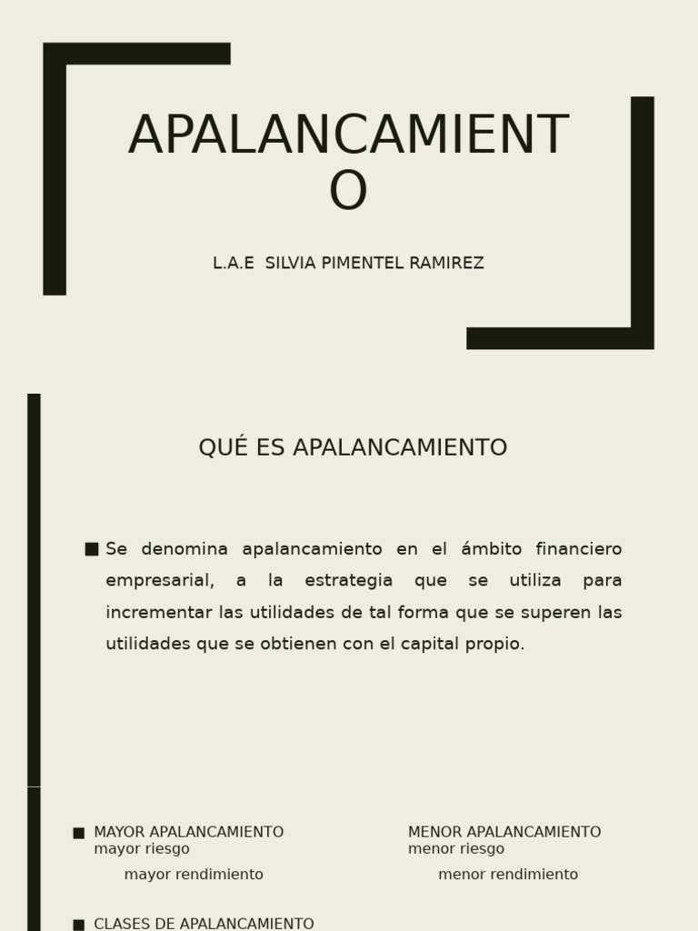 APALANCAMIENTO | PDF | Apalancamiento (Finanzas) | Business