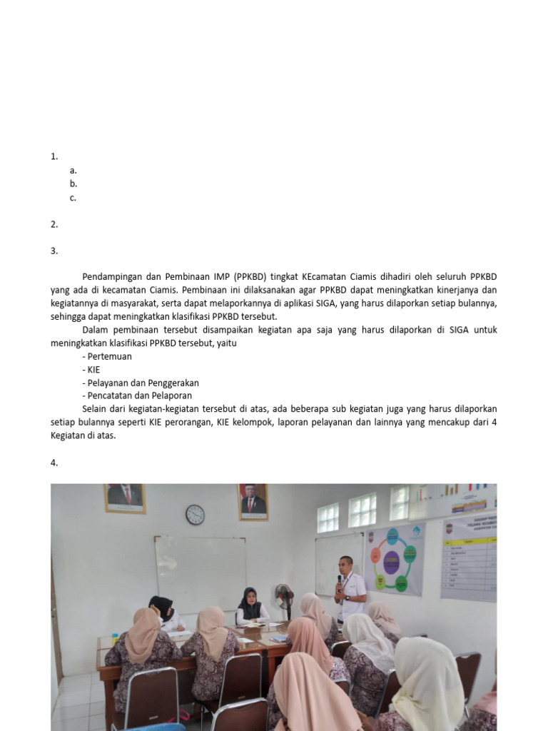 1 Busik RHK 6 Laporan Pendampingan Dan Pembinaan Imp Untuk Peningkatan Klasifikasi | PDF