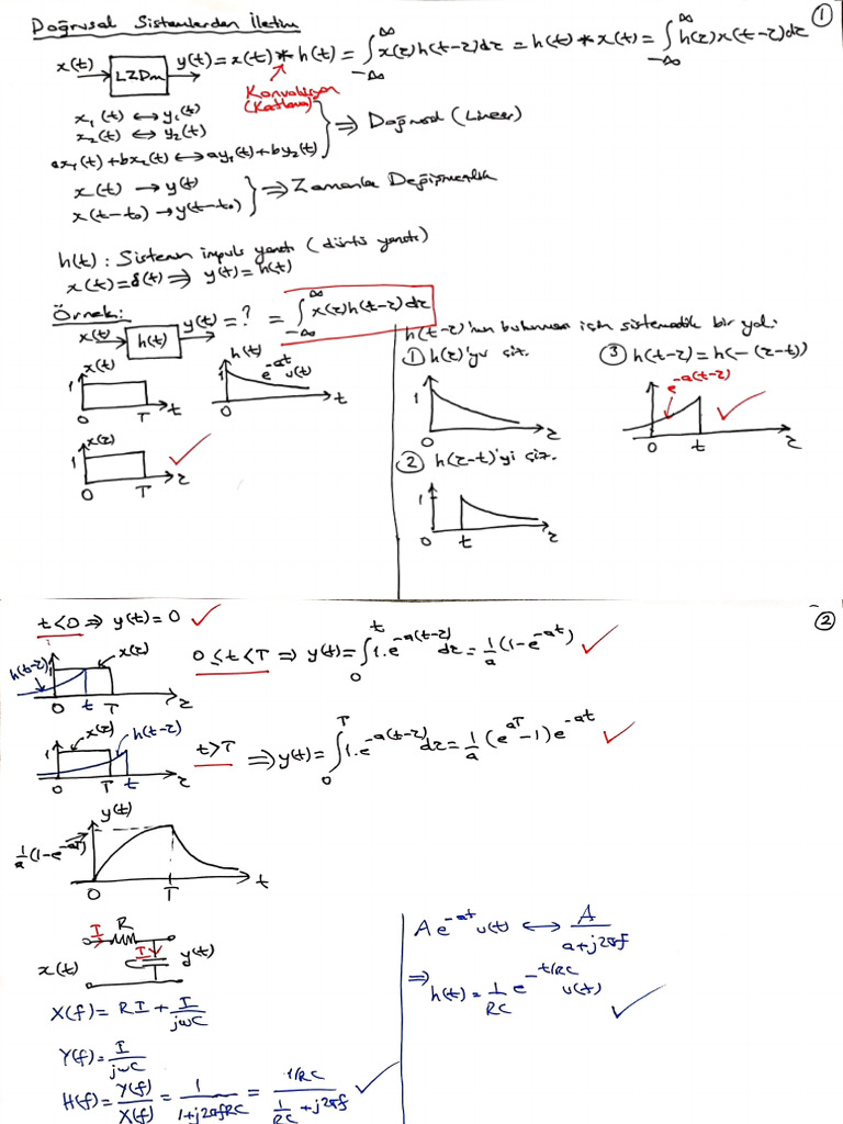 3-Dogrusal Sistemlerden Iletim | PDF