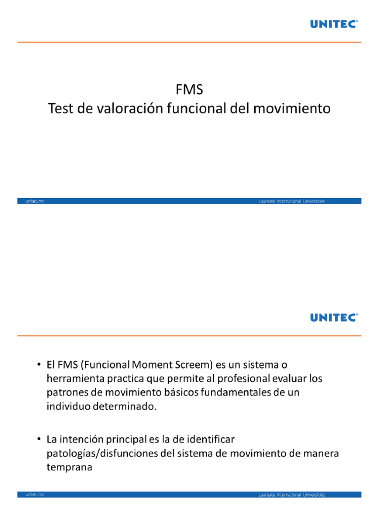 FMS Valoración Funcional Del Movimiento | PDF