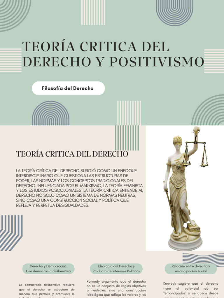 Teoría Critica Del Derecho y Positivismo | PDF | Positivismo | Ideologías