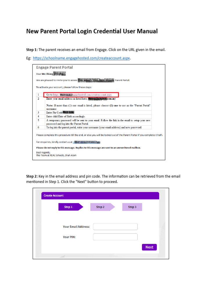 Parent Portal Login Guide | PDF