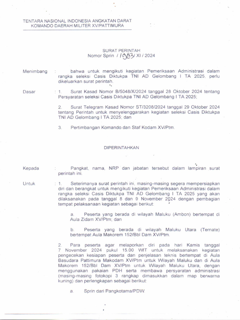 Sprin 1983 XI 2024 TGL 1-11-2024 (Mengikuti Kegiatan Pemeriksaan Administrasi Dalam Rangka ...