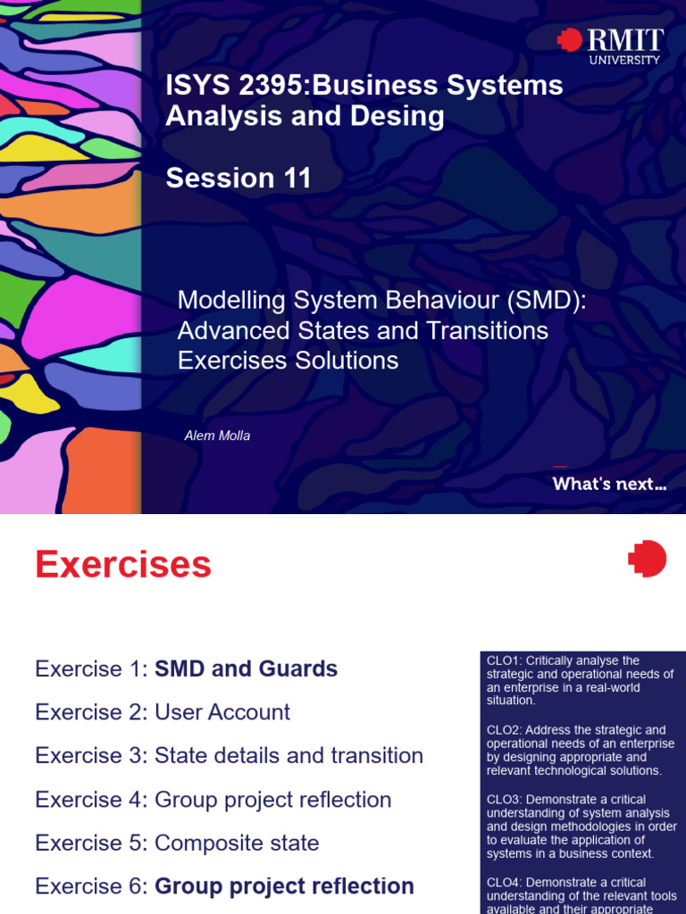 ISYS2395 Session 11 24 Exercises Sample Solution | PDF