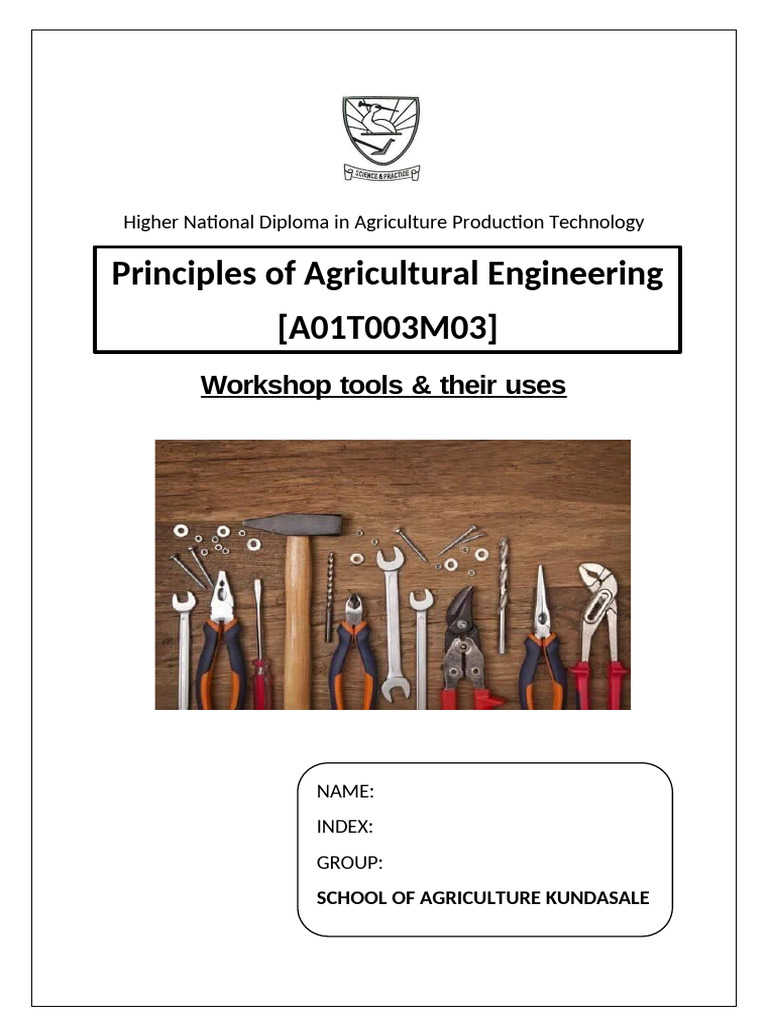 Principels of Agri Engineering | PDF