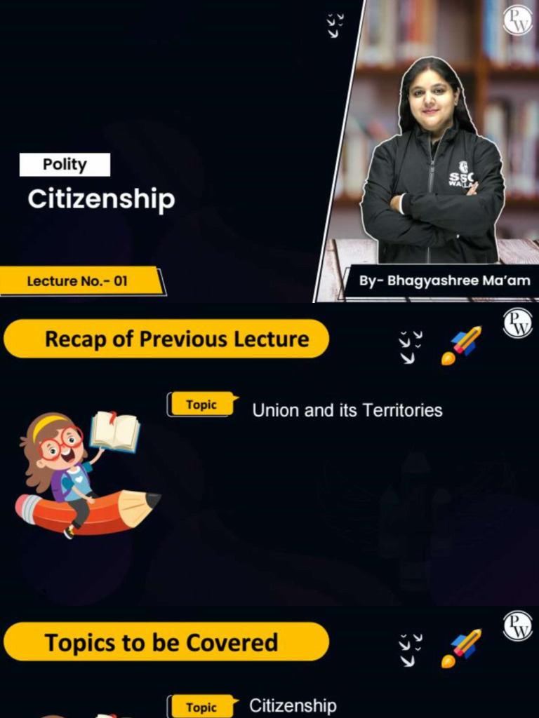 672c950059fb75b0241bb812 - ## - Citizenship Lecture 01 - Class Notes | PDF