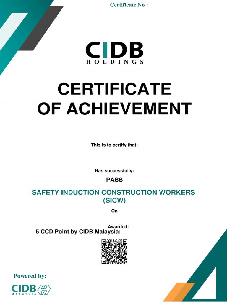 Certificate 770301135795 | PDF