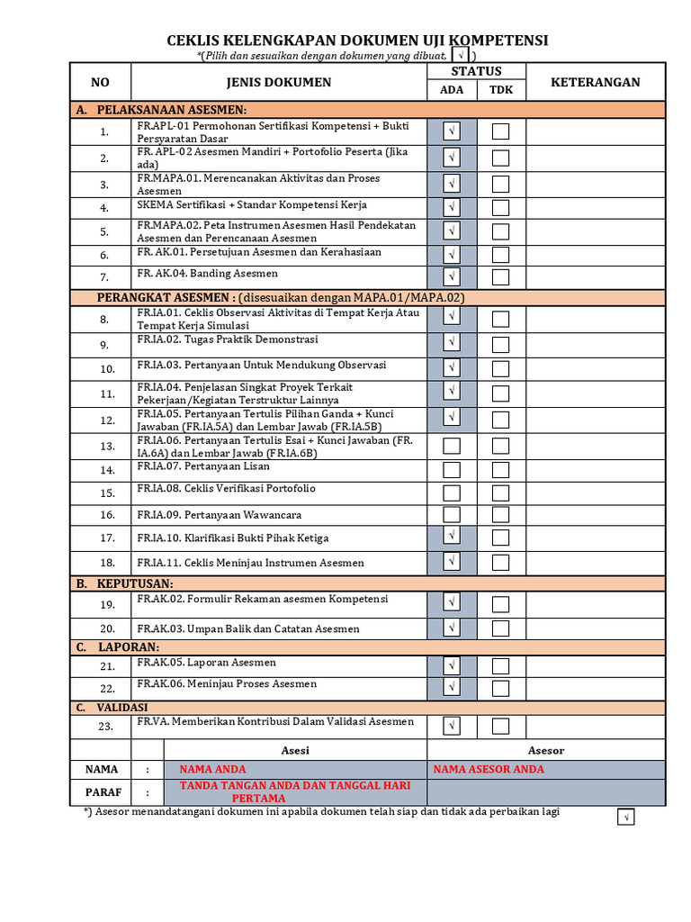 Cara Pengisian MUK - KI | PDF