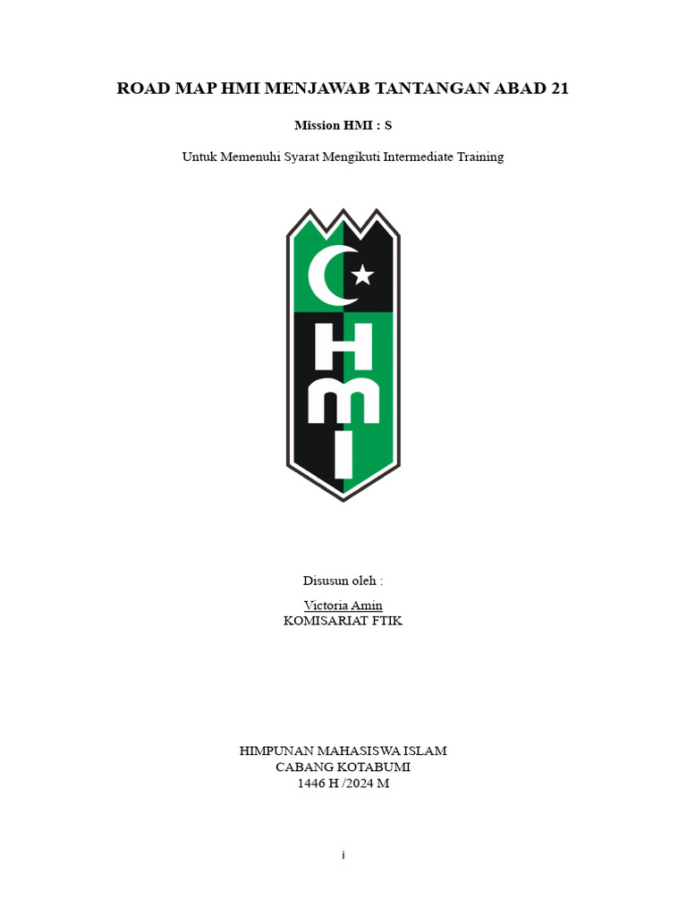 Road Map HMI untuk Tantangan Abad 21 | PDF
