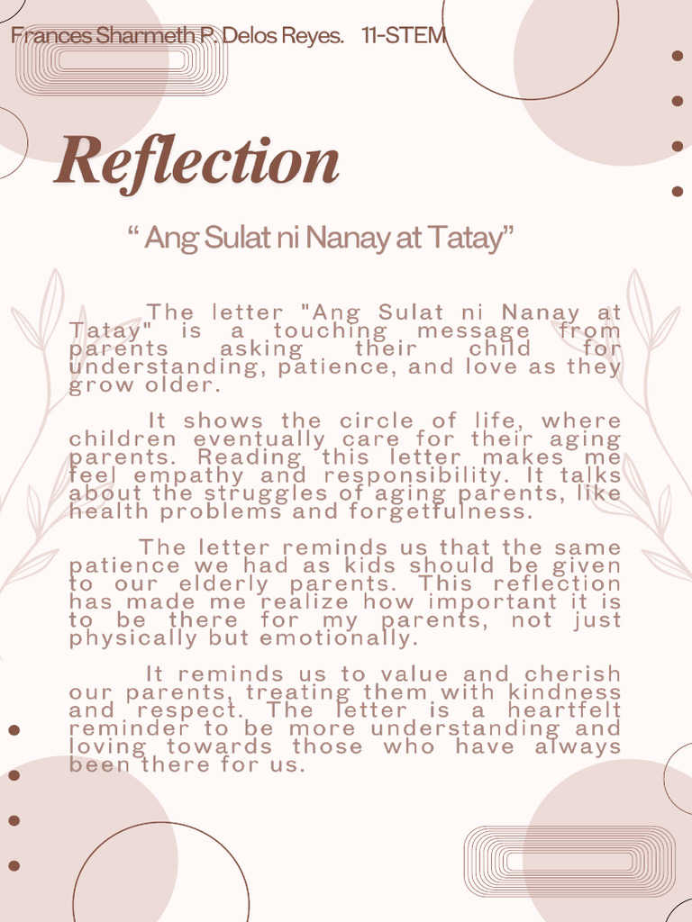 Ang Sulat Ni Nanay at Tatay | PDF