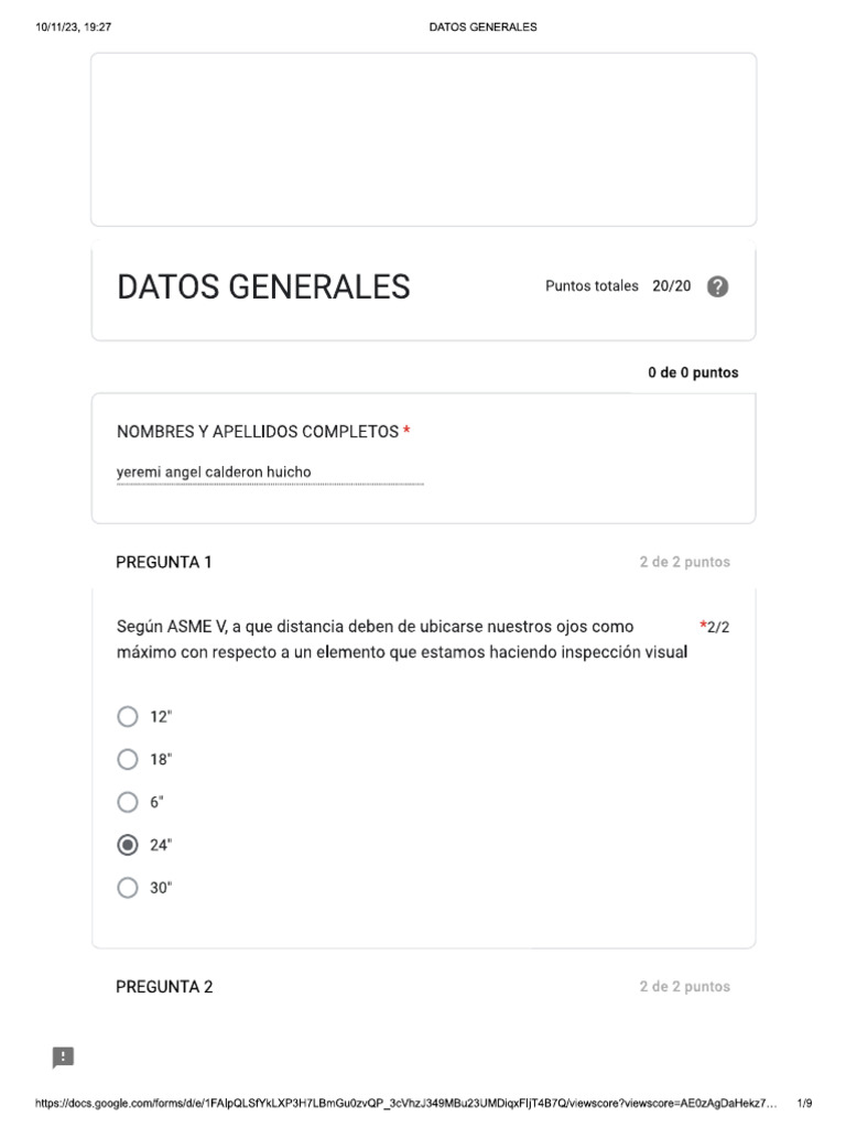 Desarrollo Formulario 2 | PDF