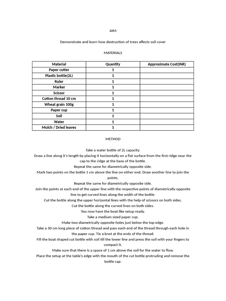 SST Activities Class 8 Details | PDF | Soil | Water