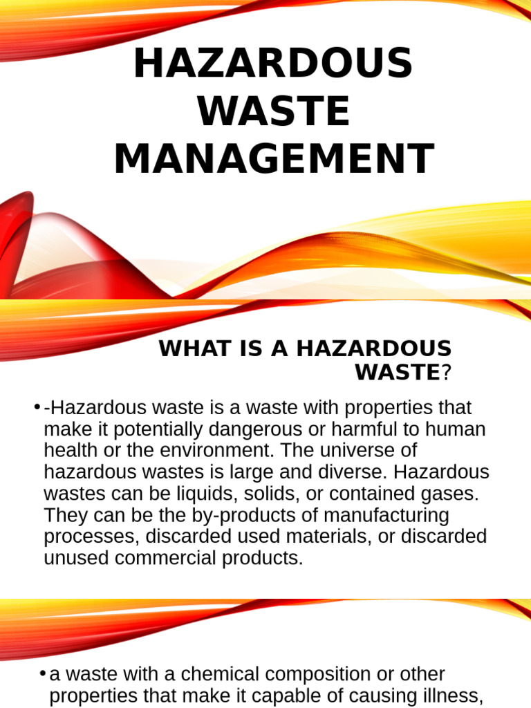 Deffi. and Charac. Hazardous Waste | PDF | Hazardous Waste | Waste