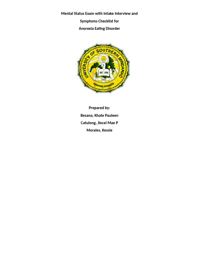 Case Report Eating Disorder | PDF | Anorexia Nervosa | Eating Disorder