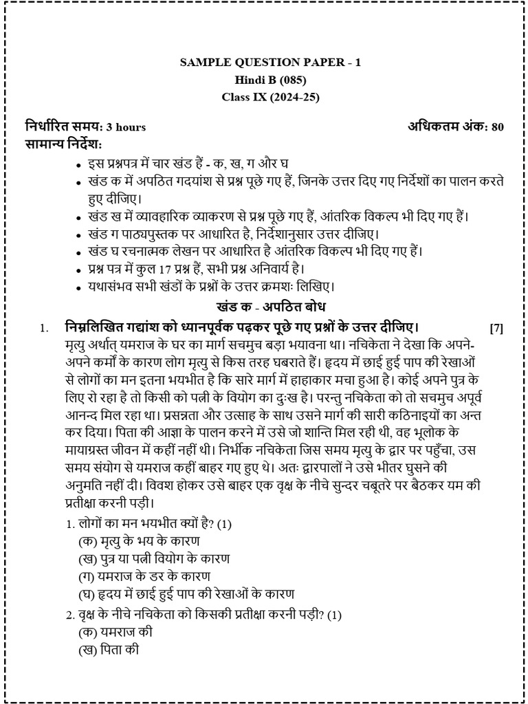 2025 Hindi Set 2 | PDF