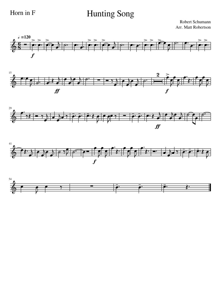 Hunting Song-Horn in F | PDF
