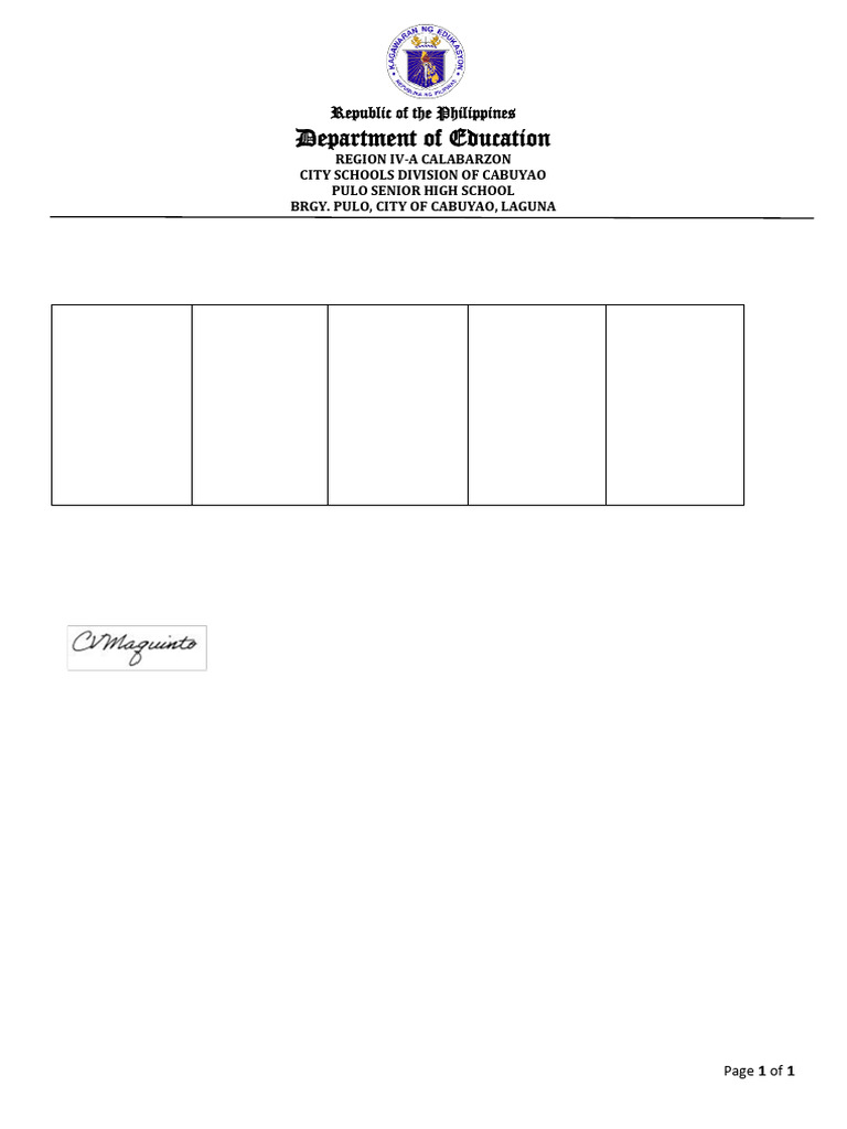 Test Answer Key Template in GENBIO1 | PDF
