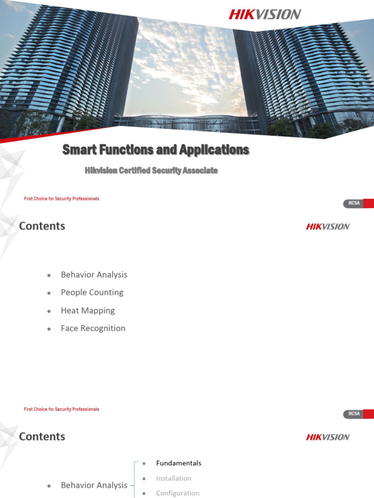 Hikvision Smart Functions and Applications | PDF | Deep Learning | Camera