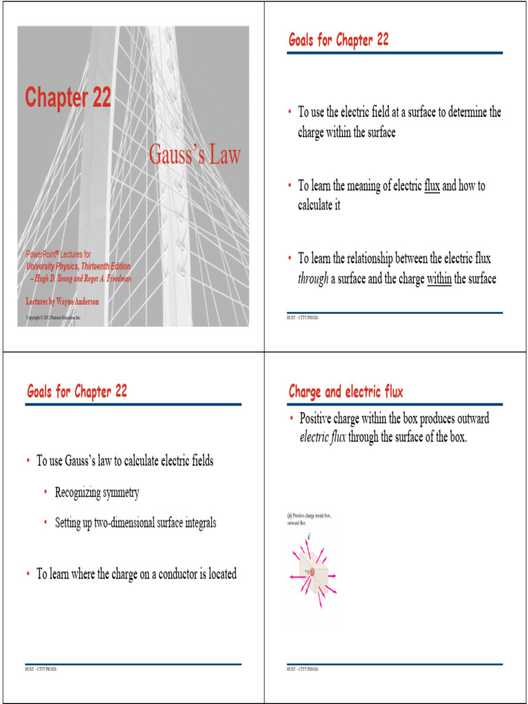 22_Lecture_Outline_4p | PDF | Flux | Electrostatics