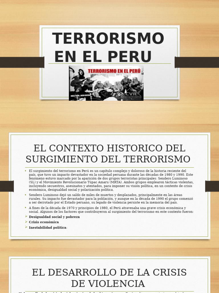 Contexto del Terrorismo en Perú | PDF | Perú