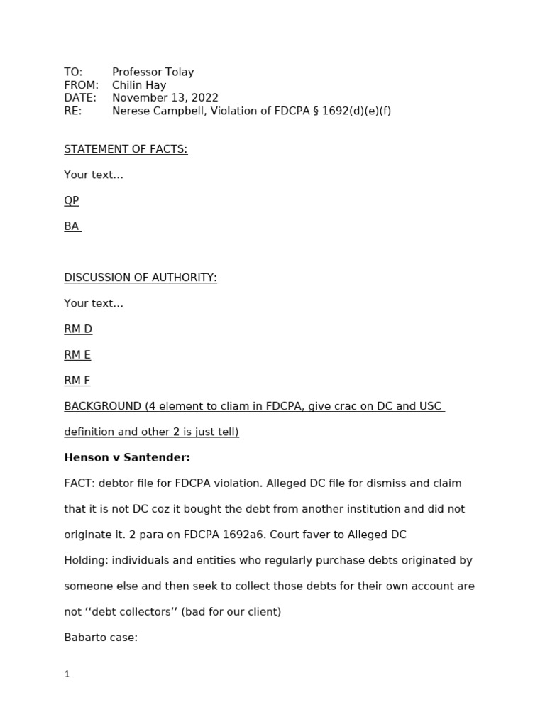 Draft Memo | PDF | Lawsuit | Justice