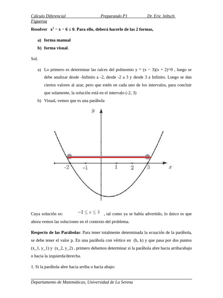 Resolución de Inecuaciones y Parábolas | PDF | Ecuaciones | Álgebra
