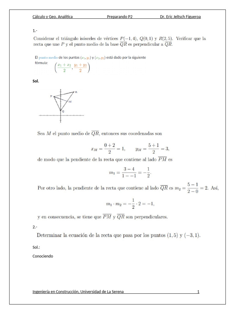 Sol ParaP1 Ejerc Cal Dife 2022 | PDF | Elipse | Geometría