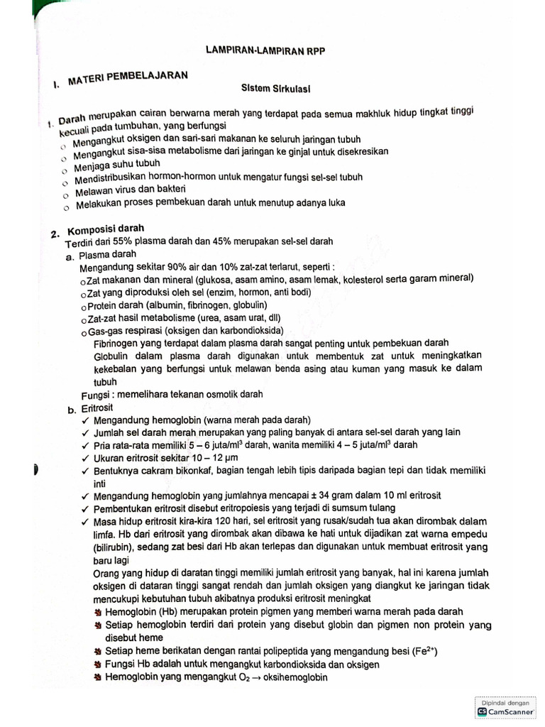 Sistem Sirkulasi | PDF