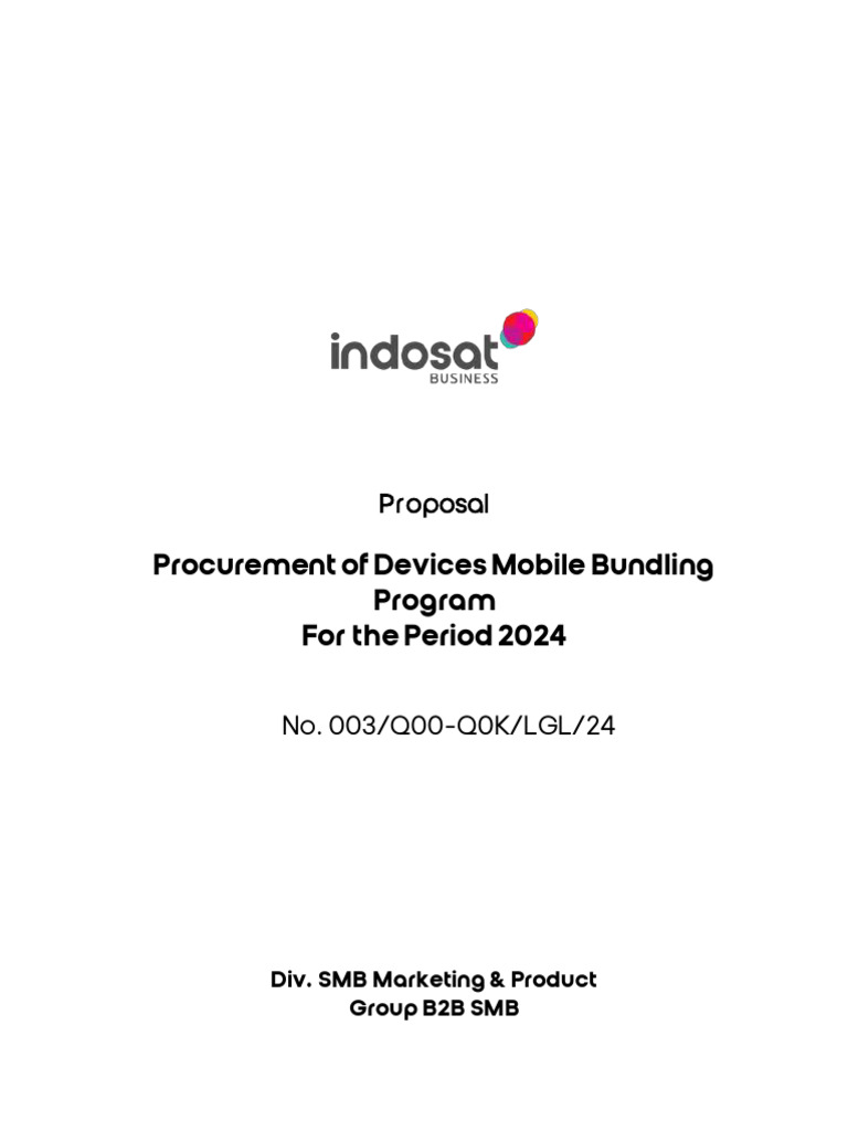 2024 Mobile Device Bundling Proposal | PDF | Computing | Marketing