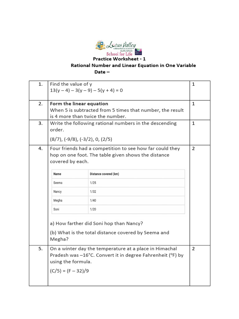Rational and Linear | PDF