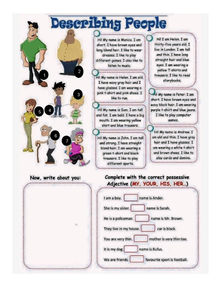 Reading Describing People | PDF