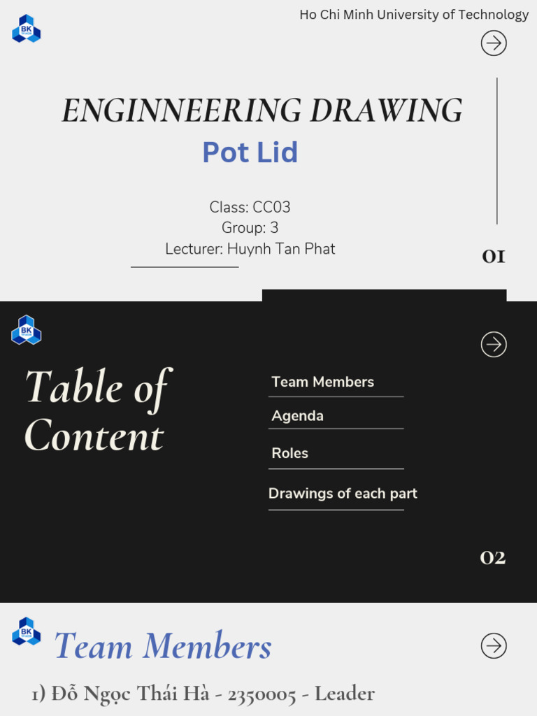 Pot Lid Engineering Drawing Project | PDF | Vietnam