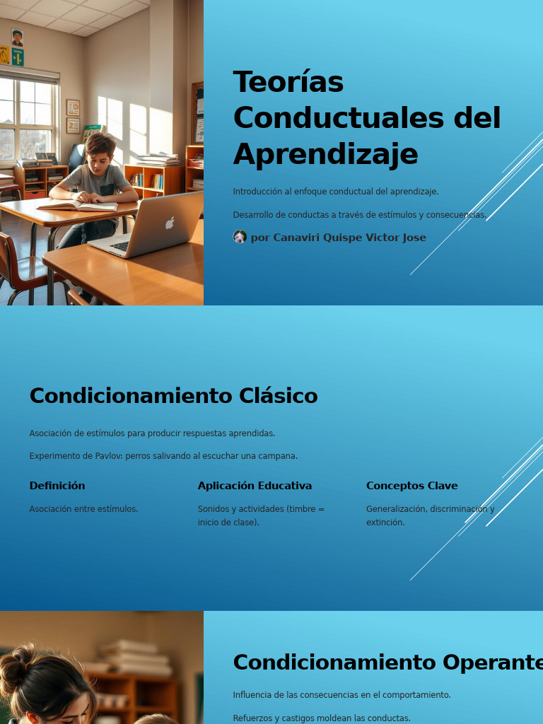 Teorias Conductuales Del Aprendizaje | PDF | Aprendizaje | Comportamiento