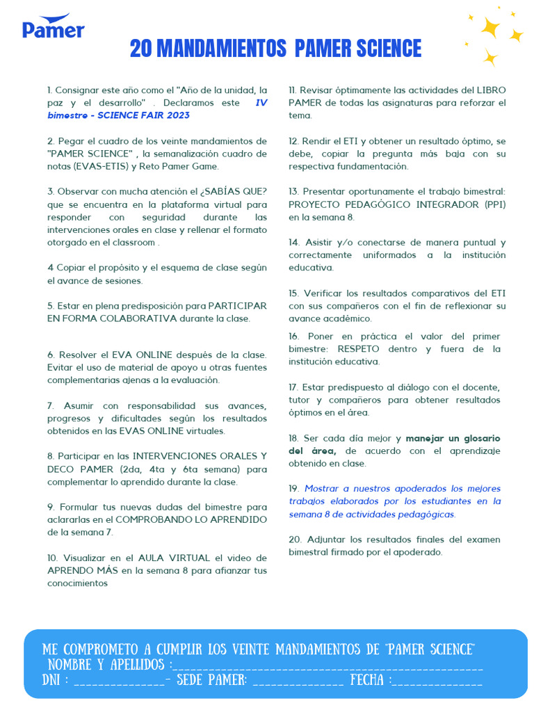 4to-5to - Mandamientos - 20231013 - 170124 - 0000 | PDF | Aprendizaje