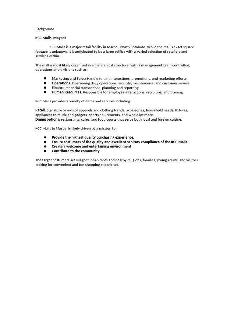Organization Overview | PDF