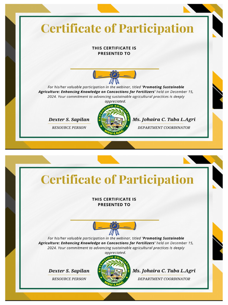Certificate Sample | PDF