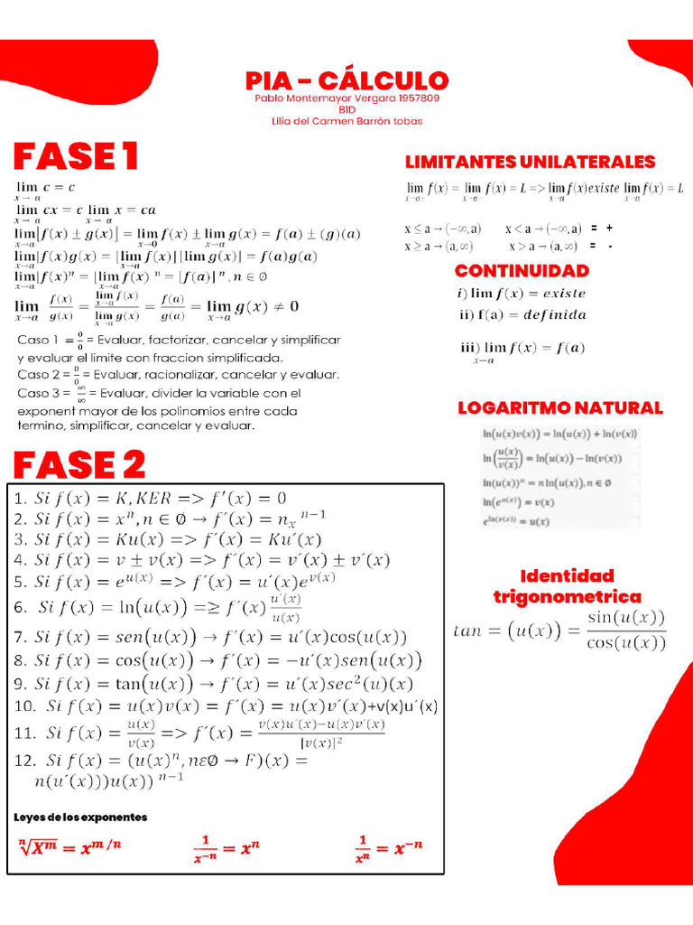 PIA Calculo | PDF
