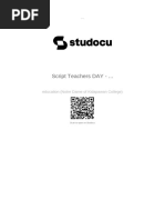 Teacher's Day Script | PDF